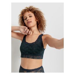 LSCN BY LASCANA Bustier blau Gr. 32/34 f&uuml;r Damen. Ohne B&uuml;gel