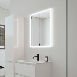 Burgbad RL20 Spiegelschrank, 2 T&uuml;ren mit Klarglasausschnitt, SPVN060F6947G0291,