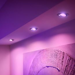 PHILIPS Hue White & Color Ambiance Centura Einbaustrahler, 3er Set, GU10, 8720169318854,