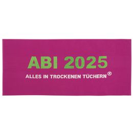 Strandtuch Egeria "ABI 2025", pink (deep magenta), B:75cm L:180cm, Frottier, Obermaterial: 100% Baumwolle, Handtücher, 75x180 cm, "ABI 2025-Alles in trockenen Tüchern"