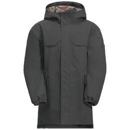 Funktionsparka Jack Wolfskin "TEEN 2L INS PARKA G", Mädchen, Gr. 152, granite, schwarz, OBERSTOFF 100% POLYESTER, FUTTER 100% POLYESTER FÜLLUNG 100% POLYESTER, Jacken