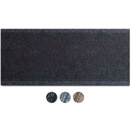 K&uuml;chenl&auml;ufer "AZTEC, Made in Belgium", grau (dunkelgrau), B:66cm H:7,2mm L:1.000cm, Polypropylen, PRIMAFLOR-IDEEN IN TEXTIL, Teppiche, Nadelfilz, sehr robust und strapazierf&auml;hig, rutschhemmend, K&uuml;che