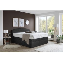 Boxspringbett "Madeira", schwarz, B:195cm L:210cm, Westfalia Schlafkomfort, Komplettbetten