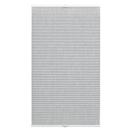 Plissee Wohnidee-Kollektion "mit 2 Bedienschienen" Gr. 8, grau, B:90cm H:130cm, Obermaterial: 100% Polyester, Plissees, in der Breite k&uuml;rzbar