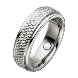 Fingerring Jobo Gr. 66, silber (edelstahlfarben), Fingerringe, Damen, 66, Edelstahl, Edelstahl