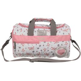 Sporttasche School-Mood "Nordic Collection, Dragonfly", Kinder, Gr. B/H/T: 39cm x 20cm x 22cm, rosa (dragonfly), Polyester, Taschen Sporttasche