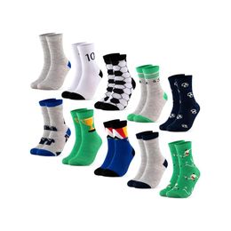 Occulto Socken 'Fantasia' M&auml;dchen Gr&ouml;&szlig;e 27/30 blau / graumeliert / gr&uuml;n / schwarz / wei&szlig;