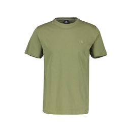 T-Shirt Lerros, Herren, Gr. M, grün (sage grün), Obermaterial: 100% Baumwolle, regular fit normal, Rundhals, Shirts, Logoprägung an der Brust