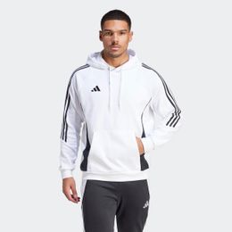 Kapuzensweatshirt adidas Performance "TIRO24 SWHOOD", Herren, Gr. S, schwarz-weiß (weiß, schwarz), Obermaterial: 70% Baumwolle, 30% Polyester, normal, Rundhals, Sweatshirts