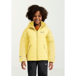 Outdoorjacke Jack Wolfskin "ZENON JKT KIDS", Jungen, Gr. 140, lemonice, Oberstoff: 100% POLYESTER; Kontrastmaterial 1: 100% POLYESTER; Füllung 1: 100% POLYESTER; Futter 1: 100% POLYESTER, Jacken