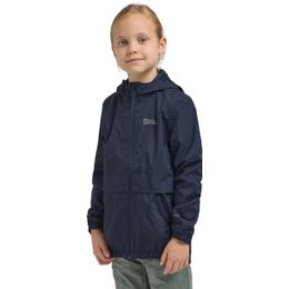 Regenjacke Jack Wolfskin "RAINY DAYS 2L JKT K", Jungen, Gr. 104, blau (night, blau), Oberstoff: 100% POLYAMID; Kontrastmaterial 1: 100% POLYAMID; Futter 1: 100% POLYESTER ; Futter 2: 100% POLYESTER, Jacken