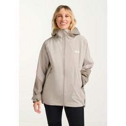 Funktionsjacke Jack Wolfskin "UNBOUND ADVENTURE 2L JKT W", Damen, Gr. XXL (48), palesand, Oberstoff: 100% POLYESTER; Kontrastmaterial 1: 100% POLYESTER; Futter 1: 100% POLYESTER, Jacken