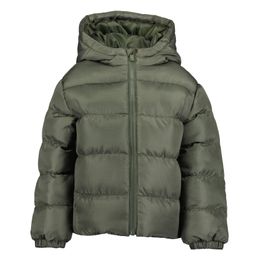 Steppjacke Blue Seven, Jungen, Gr. 122, grün (schilf), Web, Obermaterial: 100% Polyester, unifarben, regular fit hüftlang, elastischer Bund, Jacken, mit praktischer Kapuze