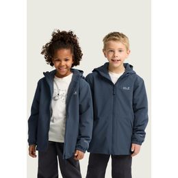 Winterjacke Jack Wolfskin "SNOW DAYS JKT KIDS", Jungen, Gr. 176, blau (midnightsky), Oberstoff: 100% POLYESTER; Kontrastmaterial 1: 100% POLYESTER; Füllung 1: 100% POLYESTER; Futter 1: 100% POLYESTER, Jacken