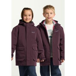 3-in-1-Funktionsjacke Jack Wolfskin "3IN1 CANVEY KIDS", Jungen, Gr. 164, amaranth, Außenjacke: Oberstoff: 100% POLYESTER; Futter 1: 100% POLYESTER ; Innenjacke: Oberstoff: 100% POLYESTER; Futter: 100% POLYESTER; Futter 1: 100% POLYESTER, Jacken