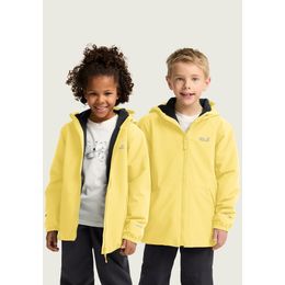Jack Wolfskin Jungen Winterjacke "SNOW DAYS JKT KIDS"lemonice, Gr. 140, Oberstoff: 100% POLYESTER; Kontrastmaterial 1: 100% POLYESTER; Füllung 1: