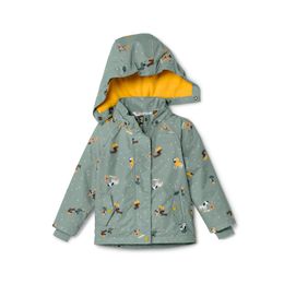 Tchibo - Kinder Thermo-Regenjacke - Baby - Gr. 74/80 - senfgelb/print