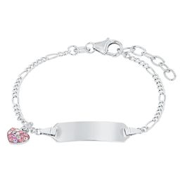 Tchibo - Amor 925 Silber Kinder-Armschmuck &raquo;Herz und Figaro&laquo; - silber