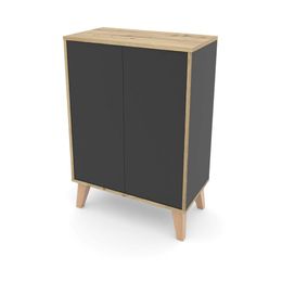 Roba Badschrank »Morena« mit 2 Türen - 60x32,5x87cm - braun - Holz / Acryl