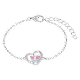 Tchibo - Amor 925 Silber Kinder-Armschmuck &raquo;Herz und Schmetterling&laquo; - silber