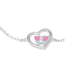 Tchibo - Amor 925 Silber Kinder-Armschmuck &raquo;Herz und Schmetterling&laquo; - silber