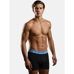 U.S. Polo Assn. Boxershorts Herren Gr&ouml;&szlig;e L hellblau / schwarz / wei&szlig;