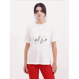 Bigdart T-Shirt Damen Gr&ouml;&szlig;e M silber / wei&szlig;