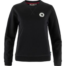 Fjällräven Fjällräven Logo Badge Damensweater schwarz M - Damenshirts, -blusen & -pullover