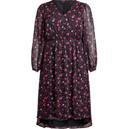 ZIZZI Kleid 'Mpaula' Damen Gr&ouml;&szlig;e 46 pink / schwarz Winterkleid