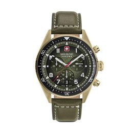 SWISS MILITARY HANOWA Analog Watch 'Greyhound Chrono' male Green size One Size