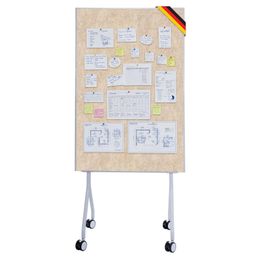 Floordirekt Mobile Pr&auml;sentationstafel Giant Doppelseite Filztafel 80 x 120 cm