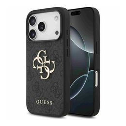 Guess Apple iPhone 17 Pro 4G Big Logo Schutzhülle Case Cover Schwarz