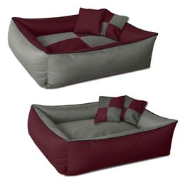 BedDog 2in1 Hundebett waschbar Hundekissen mit Rand Hundesofa