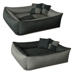 BedDog 2in1 Hundebett waschbar Hundekissen mit Rand Hundesofa