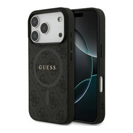 Guess Apple iPhone 17 Pro Max 4G Ring Classic Logo MagSafe Schutzhülle