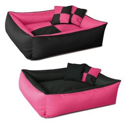 BedDog 2in1 Hundebett waschbar Hundekissen mit Rand Hundesofa