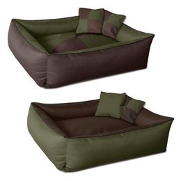 BedDog 2in1 Hundebett waschbar Hundekissen mit Rand Hundesofa