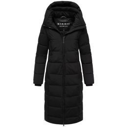 Marikoo Damen Winter Jacke Stepp Parka Mantel Anorak Winterjacke warm gef&uuml;ttert Hoher Rippstrickkragen Kapuze Lanitaa