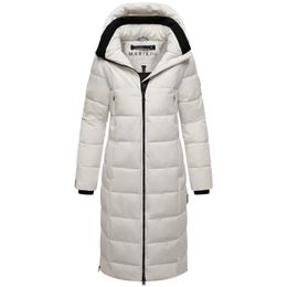 Marikoo Damen Winter Jacke Stepp Parka Mantel Anorak Winterjacke warm gefüttert Hoher Rippstrickkragen Kapuze Lanitaa