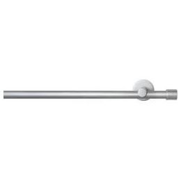 Gardinenstange Garesa "SEFRA", silber (silberfarben), L:340cm &Oslash;:16mm, Aluminium, Gardinenstangen, Vorhanggarnitur,Innenlaufgarnitur, verl&auml;ngerbar, Endknopf Kappe