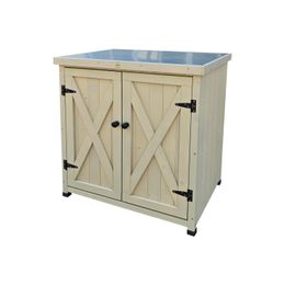 Habau Gartenschrank »Laura«, 80 x 45 x 92 cm, grau