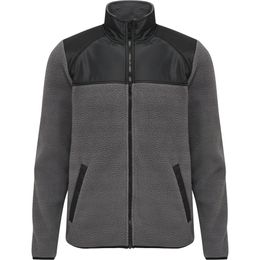 Hummel Fleecejacke 'Charley' Herren Gr&ouml;&szlig;e XL dunkelgrau / schwarz