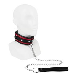 EIS Abschlie&szlig;bares BDSM-Halsband mit Leine