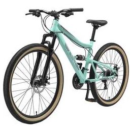 Mountainbike Bikestar Gr. 43, gr&uuml;n, Fahrr&auml;der, 43cm, 27,5 Zoll (69,85cm), f&uuml;r Damen und Herren, Kettenschaltung