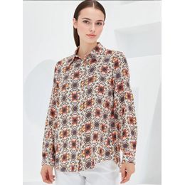 Bigdart Bluse Damen Gr&ouml;&szlig;e XXL gelb / orange / wei&szlig;