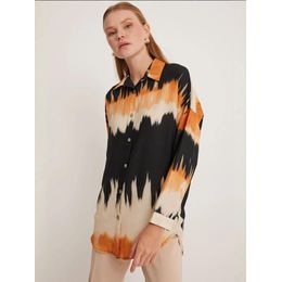 Bigdart Bluse Damen Gr&ouml;&szlig;e S/L orange / pastellorange / schwarz
