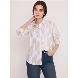 Bigdart Bluse Damen Gr&ouml;&szlig;e XXL gold / wei&szlig;