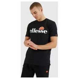 T-Shirt Ellesse "SL PRADO TEE", Herren, Gr. XL, schwarz, Obermaterial: 100% Baumwolle, Basic schmal h&uuml;ftlang, Rundhals, Shirts T-Shirt