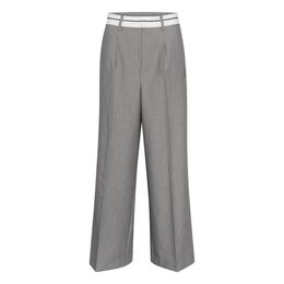 Kaffe Hose 'Rey' Damen Gr&ouml;&szlig;e 40 graumeliert / wei&szlig;