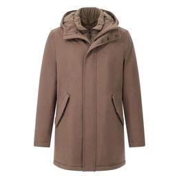 Boggi Milano Between-Seasons Parka male Brown size XS